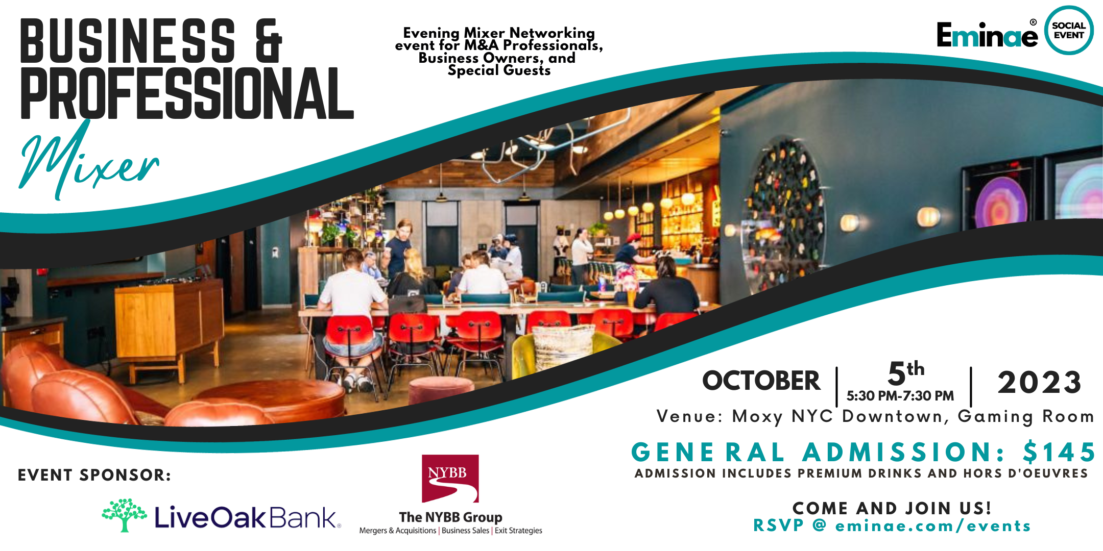 Business & Professional Mixer at Moxy Downtown Manhattan - Eminae